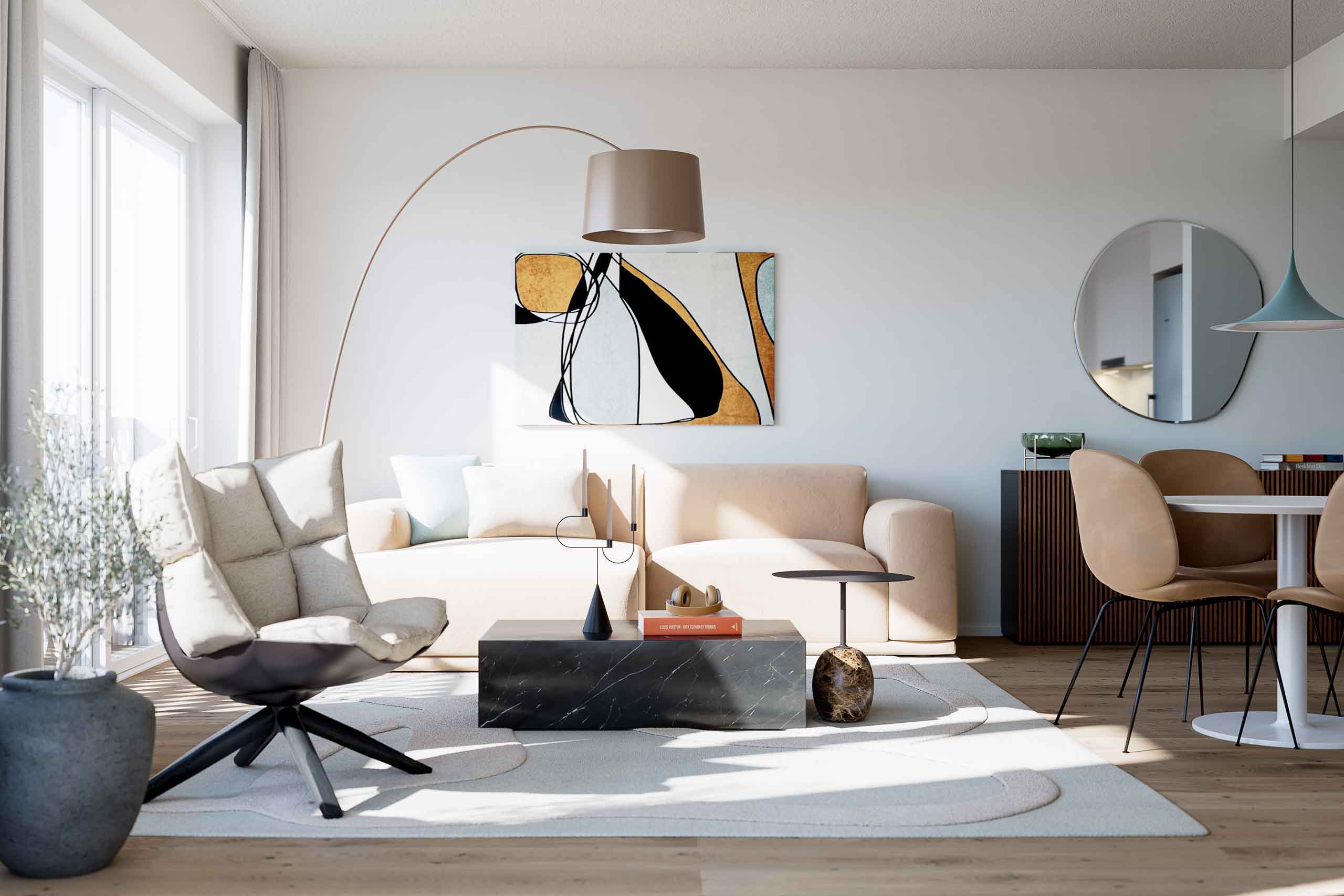 A7, Huoneisto 3 h+k, Asunto Oy Helsingin Paviljonki